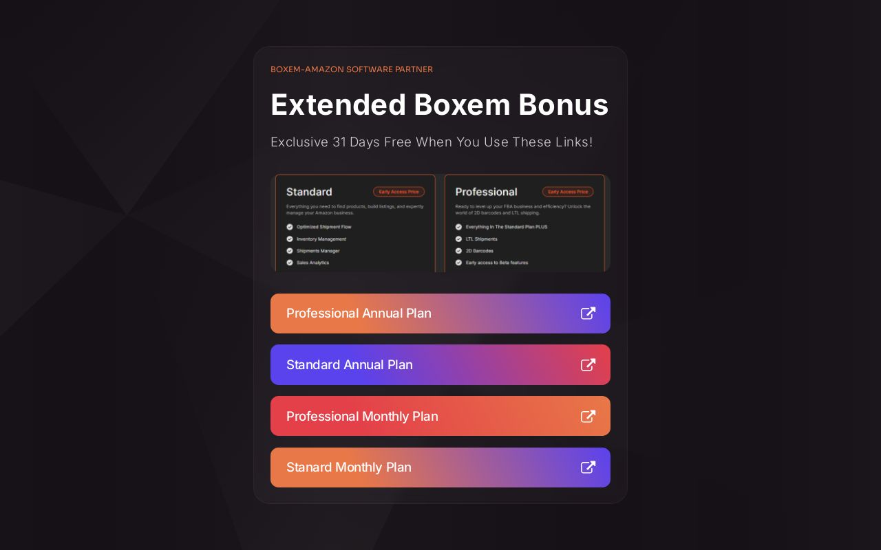 Boxem Exclusive Bonus!